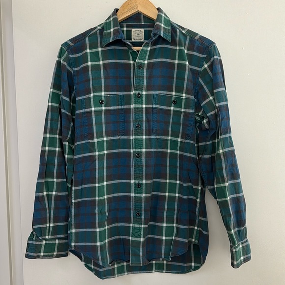 J. Crew | Shirts | J Crew Plaid Flannel Shirt Size Small No Holes Or Stains A Classic | Poshmark